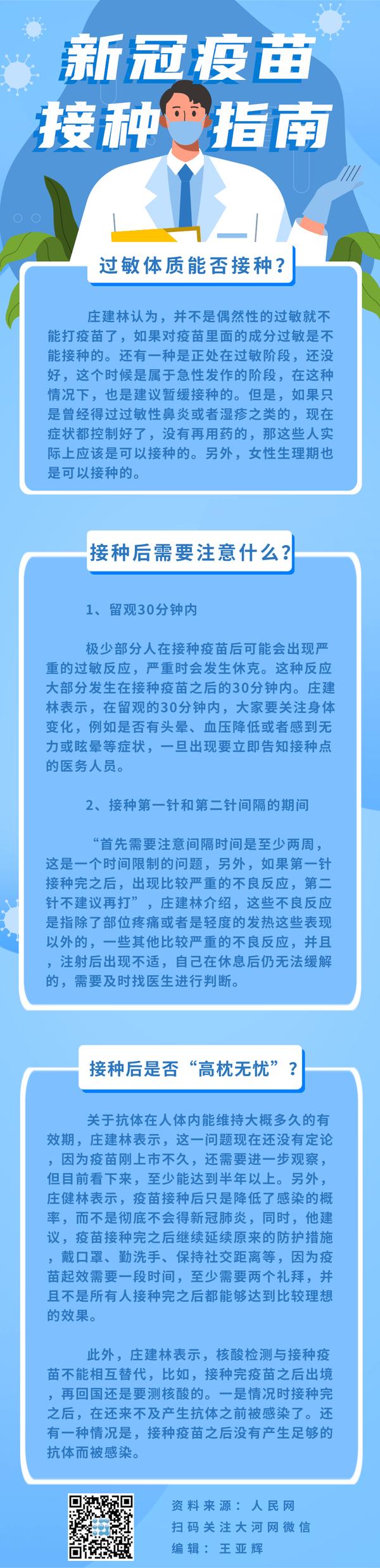 图解丨什么情况不能接种新冠疫苗?注射后需要注意什么?专家解答 大河网